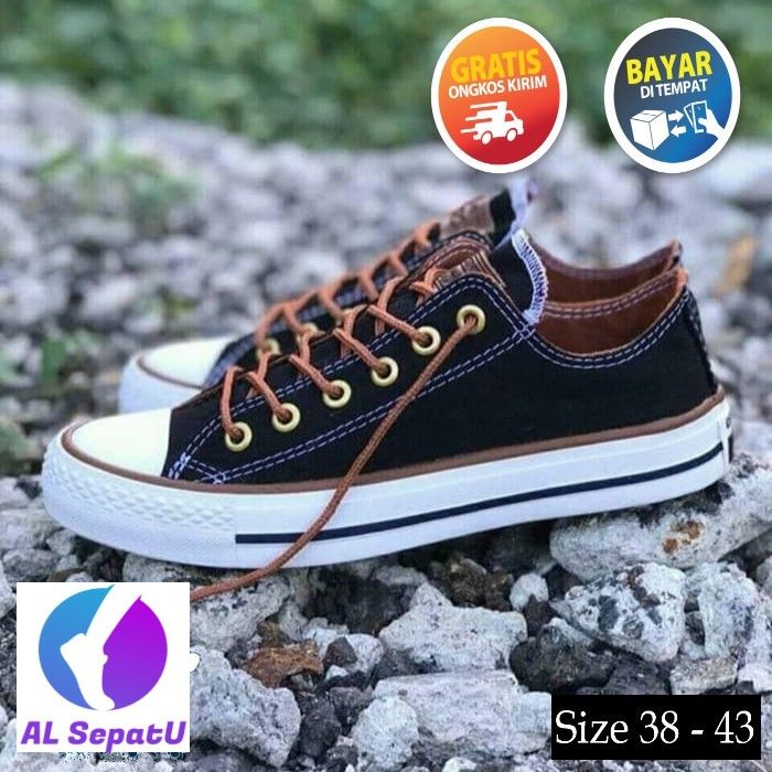 Sepatu ConverseCT Fashion Skull Bones Black Premium Made In Vietnam ...