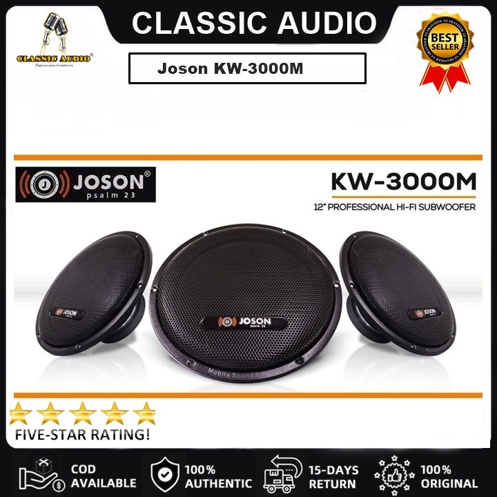 Joson KW-3000M By Classic Audio- Professional Audio Speaker Subwoofer ...
