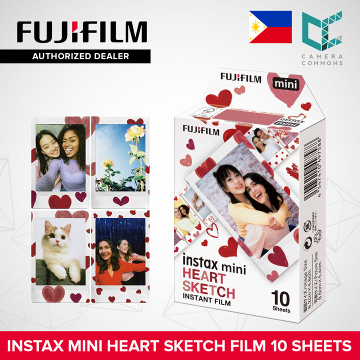 FUJIFILM Instax Mini Heart Sketch Instant Film Love Month Valentine ...