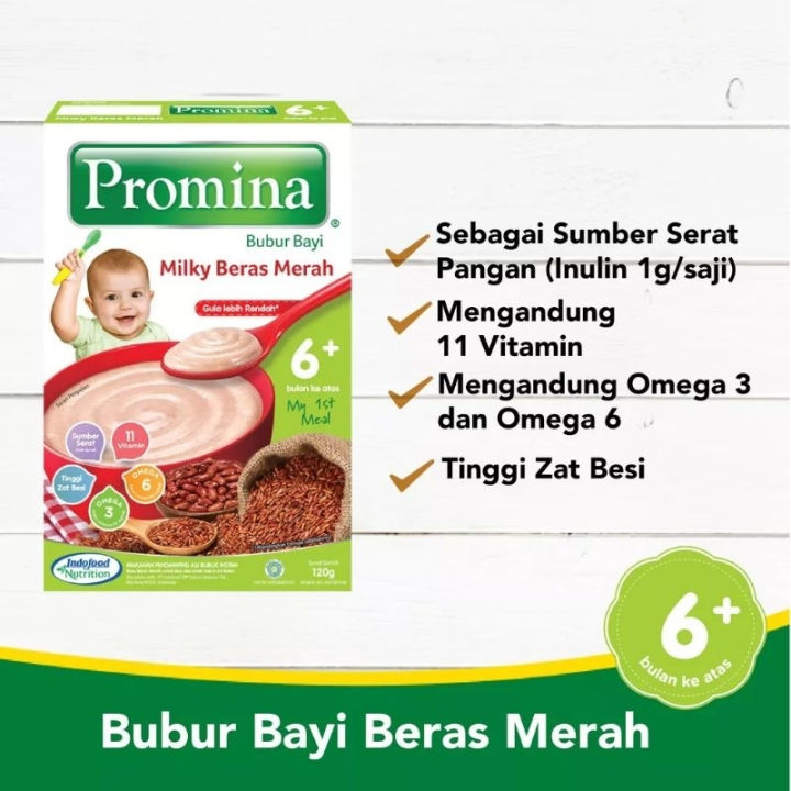 Fanina - Promina Bubur Bayi MPASI Instant 6 Bulan Ke Atas - Rasa Milky ...