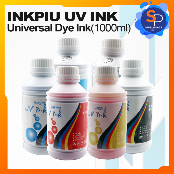 Inkpiu Universal Refill Ink 1000ML UV Dye Ink Compatible for HP|Canon ...