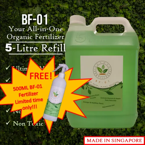 [5-Litre Refill] BF-01 Liquid Organic Fertilizer–All-in-one Plant ...