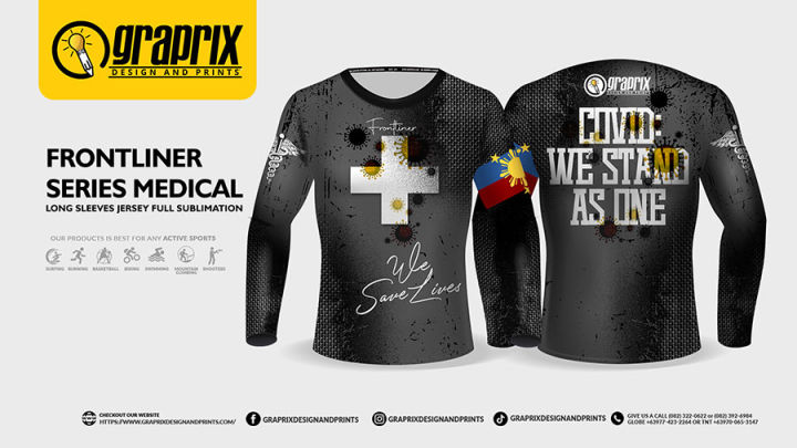 Long Sleeves Jersey Full Sublimation FRONTLINER Series - Medical ...
