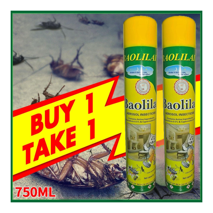 BUY 1 TAKE 1 BAOLILAI AEROSOL INSECT REPELLANT 750ML | Lazada PH