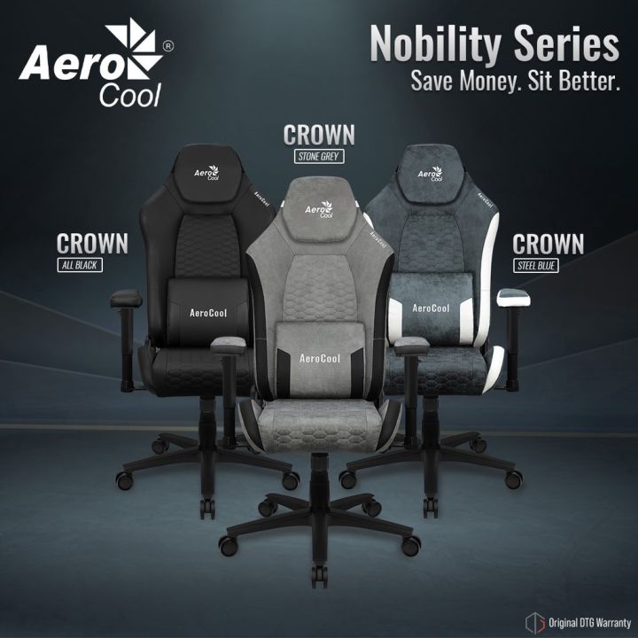 AEROCOOL CROWN - GAMING CHAIR | Lazada Indonesia