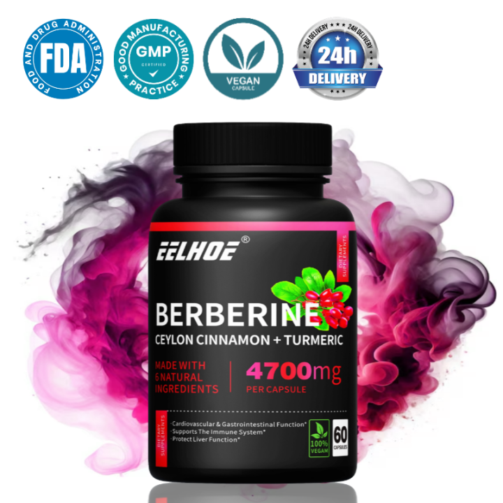 Berberine 4700 Mg, With Ceylon Cinnamon, Turmeric, Berberine Hcl ...