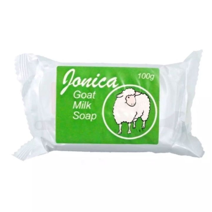 แพ็ค 10 ก้อน สบู่ Jonica Goat Milk Soap สบู่นมแพะโจนิก้า ก้อนละ 100 ...