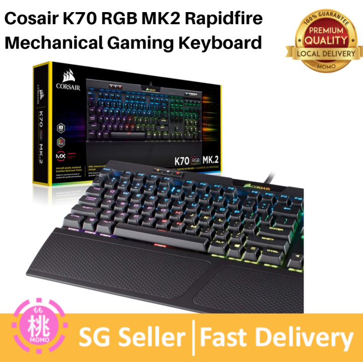 Corsair K70 RGB MK2 Rapidfire Mechanical Gaming Keyboard - USB Passthrough & Media Controls ...