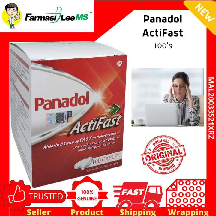 Panadol Actifast 10's / 20's / 100's Tablets (Exp 06/2026) | Lazada