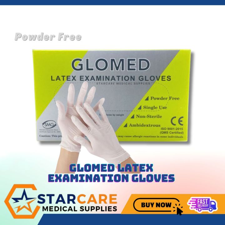 GLOMED LATEX EXAMINATION GLOVES | Lazada PH