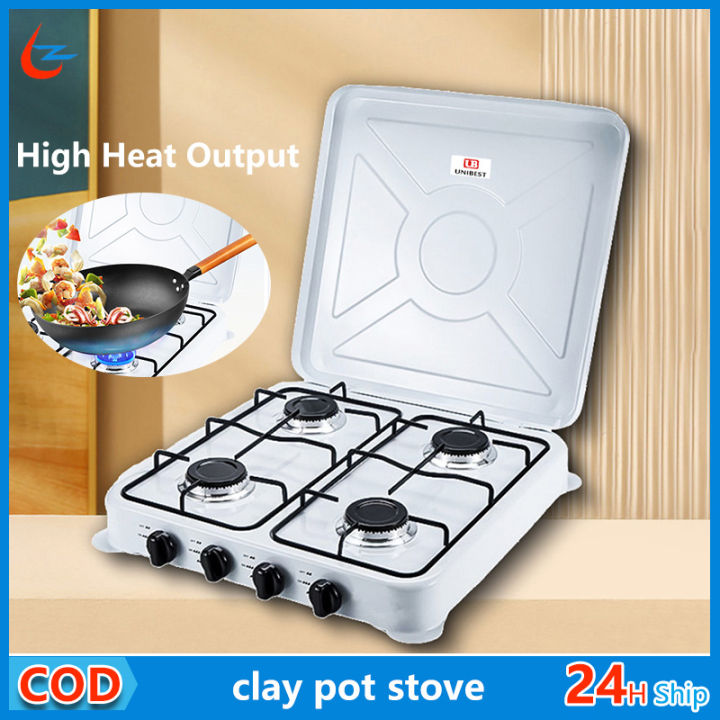 Gas Stove Double Burner Portable Butane Gas Stove With Cover 2 4 Burner ...