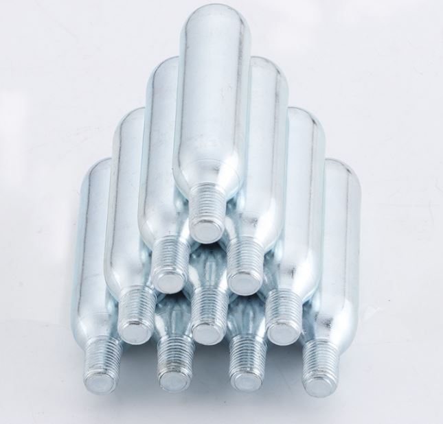 (16G-FG-T) 16grams 3/8" thread 1mm pitch - CO2 Food Grade Charger for ...