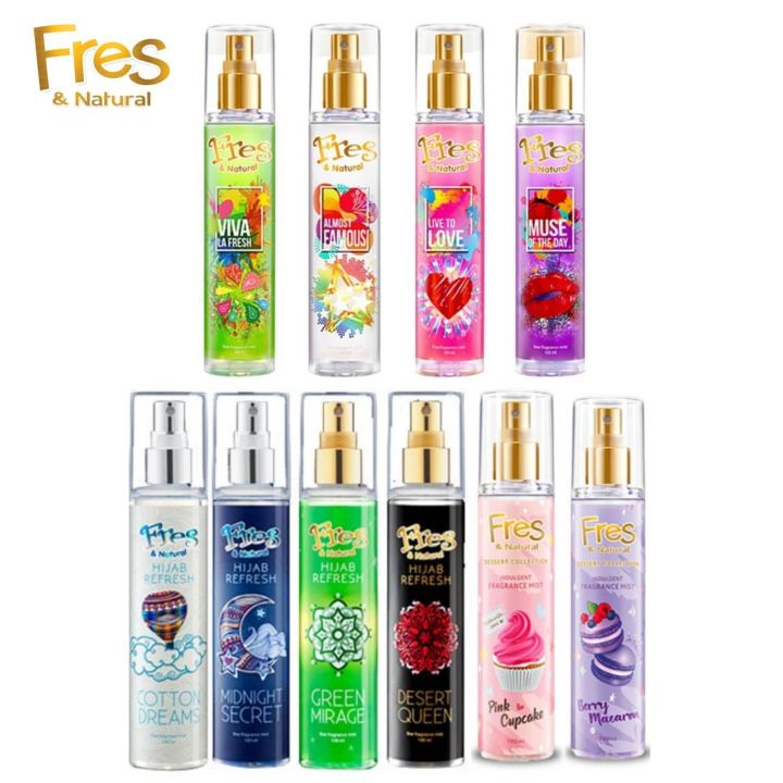 Body Mist Fres and Natural Spray 100 ml / Body Mist Wangi Fres and ...