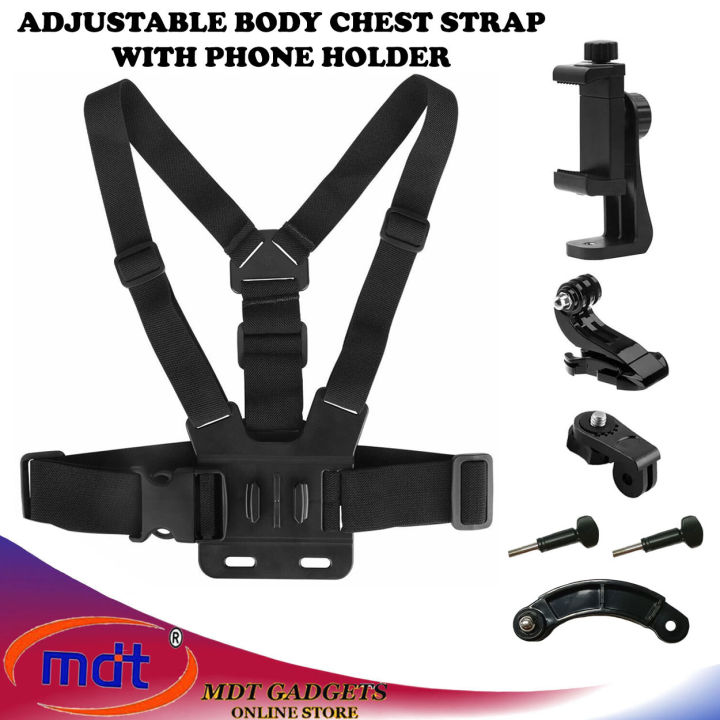 TUYU Phone Chest Strap Mount GoPro Chest Harness Holder for VLOG/POV ...