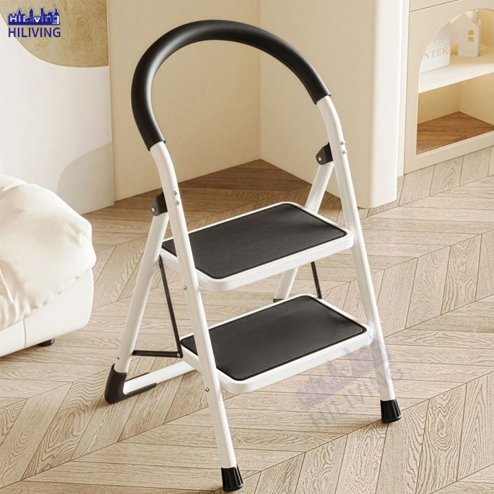 🌟SG STOCK🌟Foldable Large Step Board Ladder 2/3/4 Steps Household ...