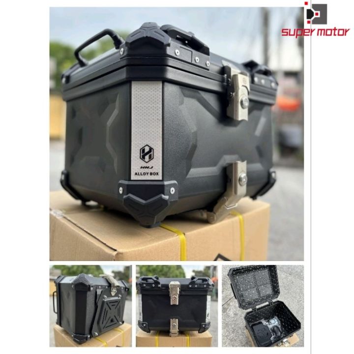 Motor accessories HNJ 3X ALLOY TYPE 45 LITERS TOP BOX WITH BACKRESTmake ...