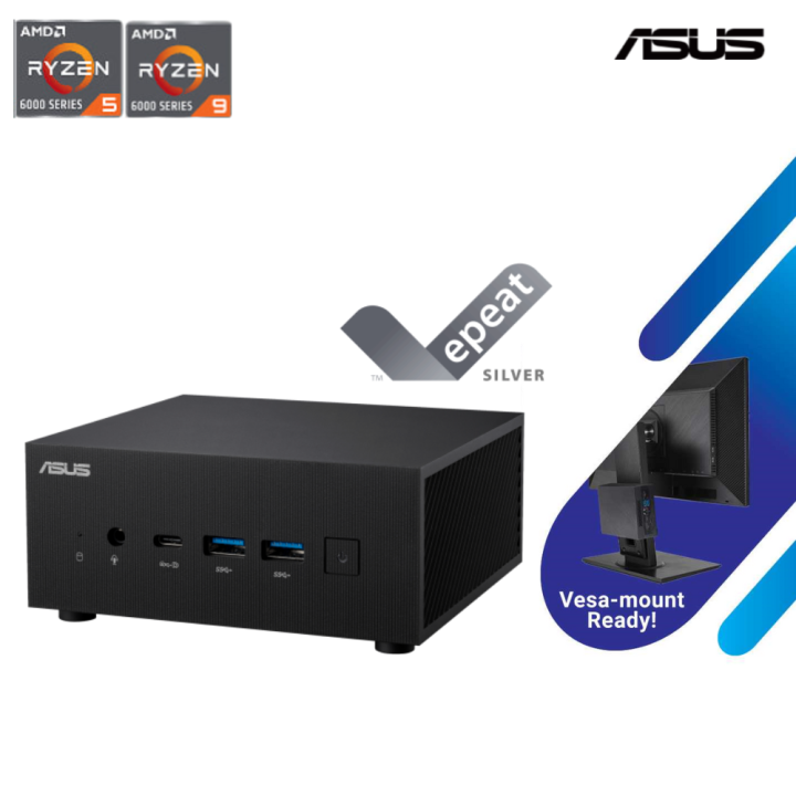 ASUS ExpertCenter PN53 Ultra-compact Barebone Mini PC - AMD Ryzen 6000H ...