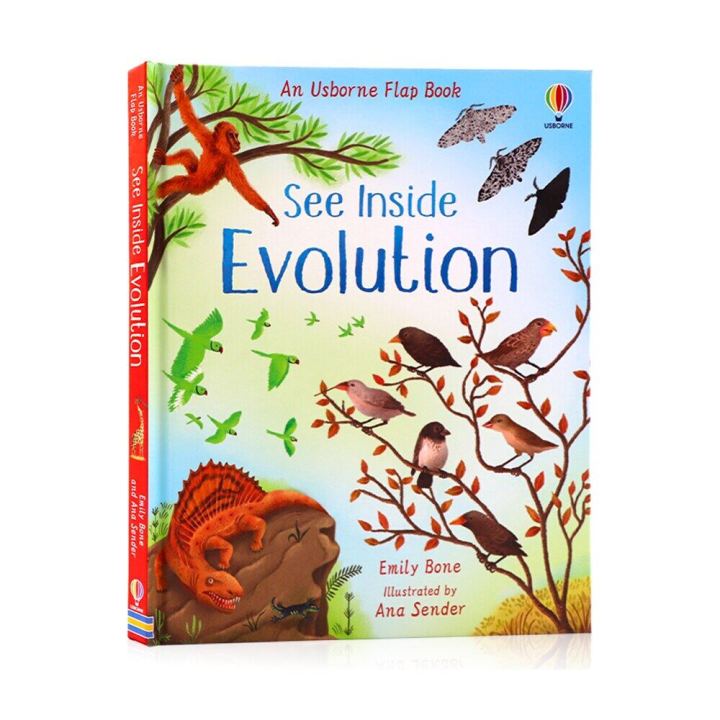 Usborne Flap Book See Inside Evolution หนังสือ Board Book Hard Cover Lift The Flap Book หนังสือ ...