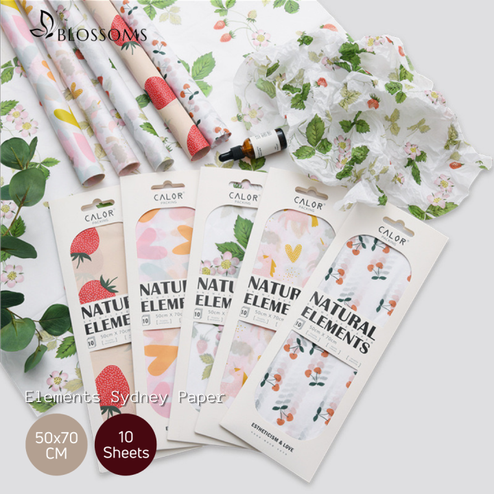 [MY Ready Stock] 10 Sheets Elements INS Sydney Wrapping Paper Bouquet ...