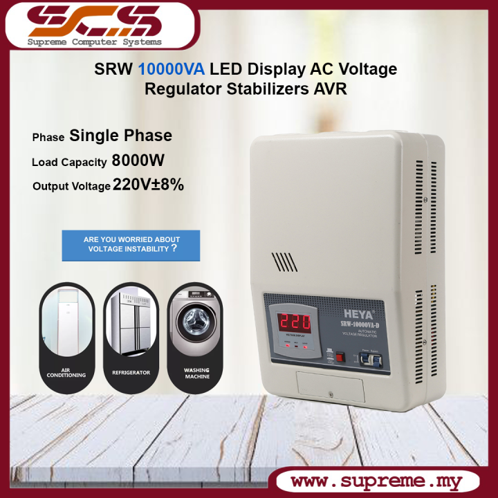 10KVA Wall Mounted Full Automatic AC Voltage Regulator/Voltage ...