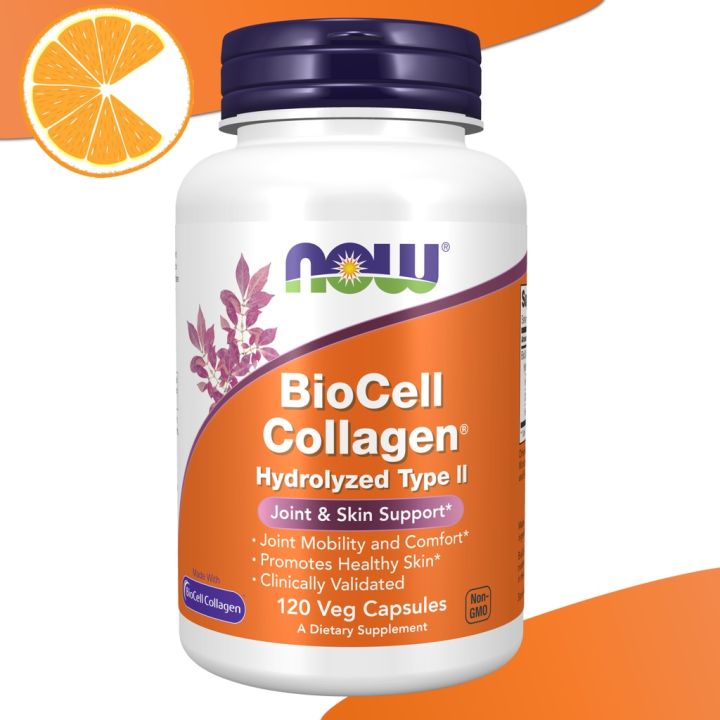 Now BioCell Collagen Hydrolyzed Type II 120 Vegetable Capsules | Lazada PH