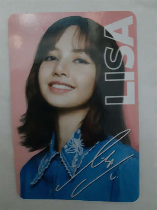 LISA PHOTOCARD 08 X OREO BLACKPINK | Lazada