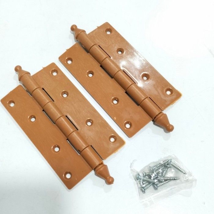 Engsel PVC Plastik Coklat / Engsel Pintu Kamar Mandi PVC (C353 ...