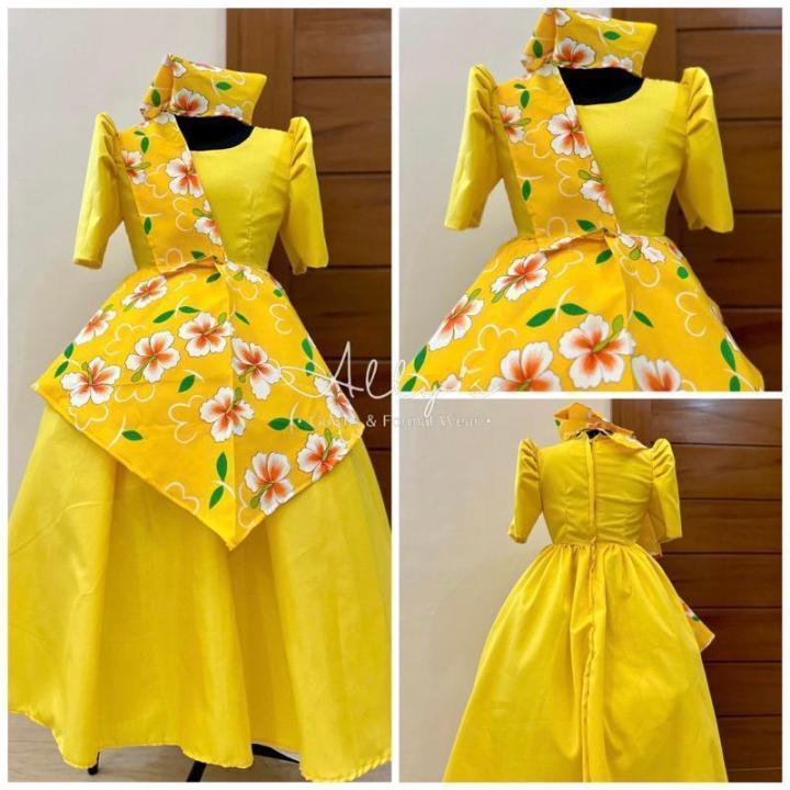 Filipiniana for Kids Buwan ng Wika/Costume/Formal Events | Lazada PH