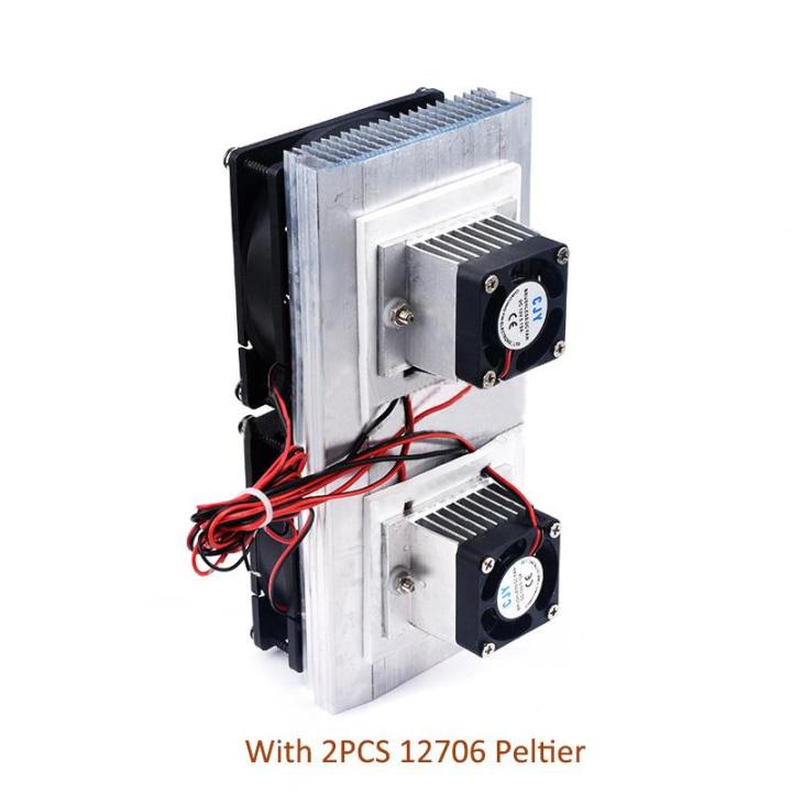 12V Dual-core Electronic Refrigerator Diy Semiconductor Refrigeration ...