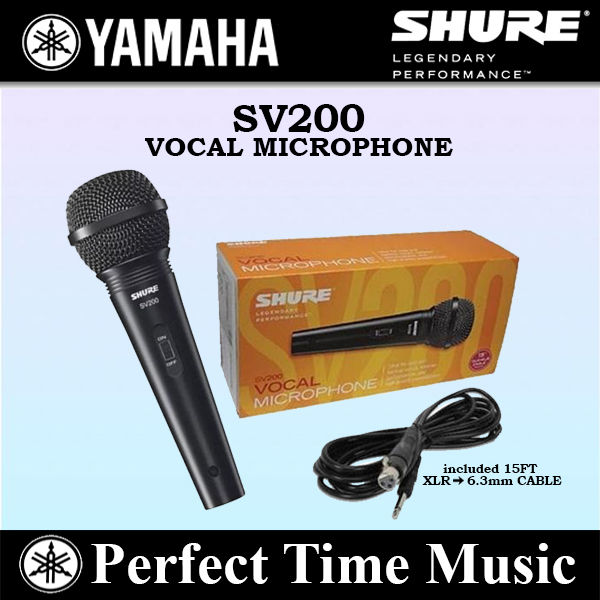 Shure SV200 Dynamic Vocal Microphone (SV 200) | Lazada