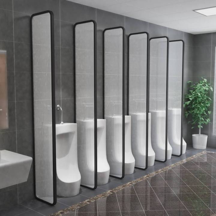 Glass partition bathroom partition urinal baffle urinal hotel shopping ...