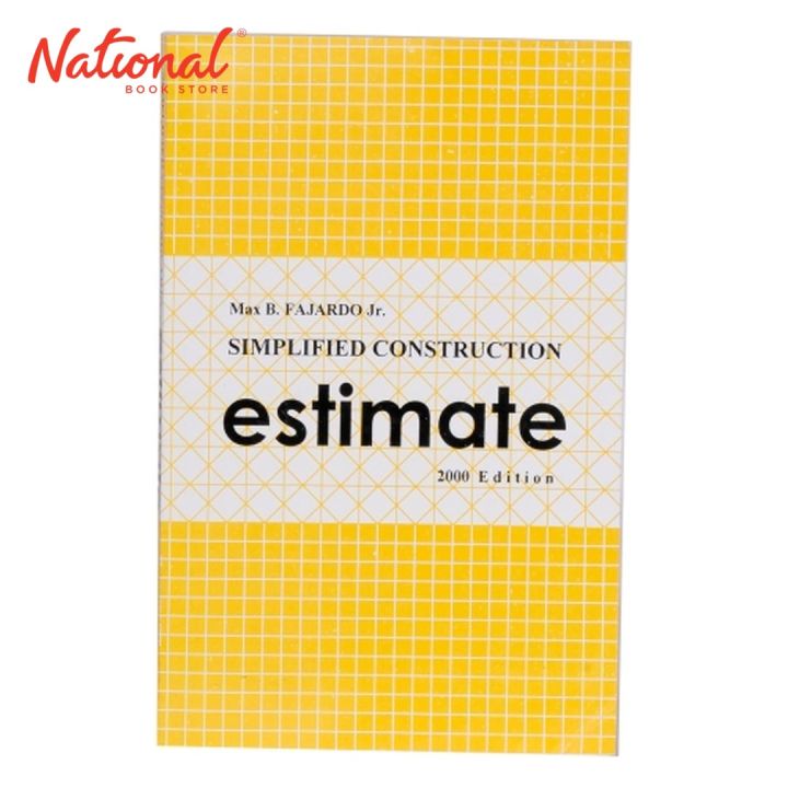 Simplifified Construction Estimate By Max Fajardo Jr. | Lazada PH