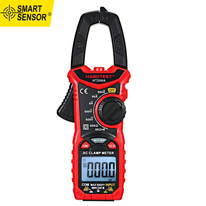 Smart Sensor AC/DC Digital Clamp Meter for Measuring AC/DC Voltage , AC ...