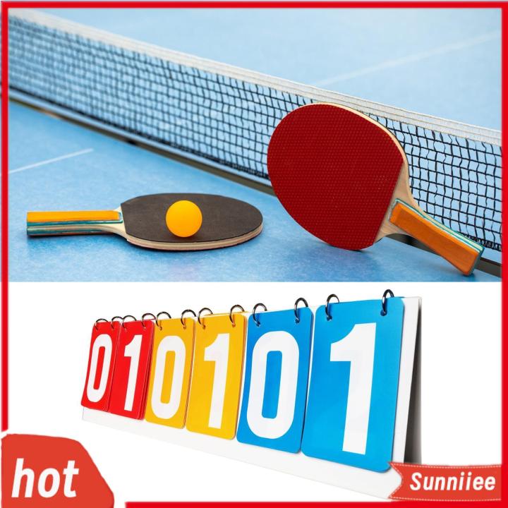 Sunniiee Scoreboard Score Keeper Portable Tabletop Score Flipper for P ...