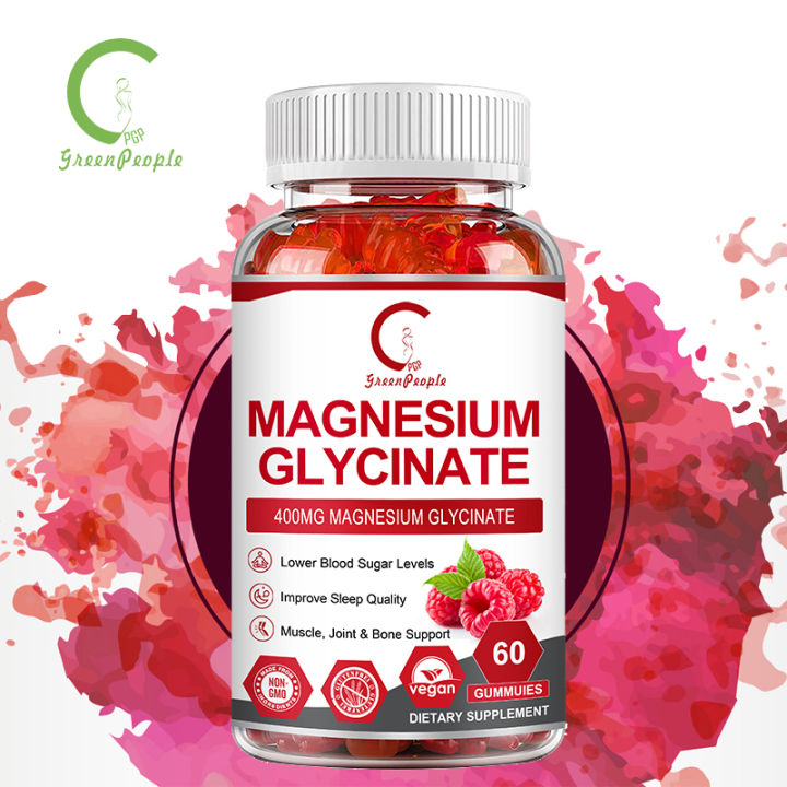 GPGP GreenPeople Magnesium Glycinate Gummies 400mg with L-Threonate ...