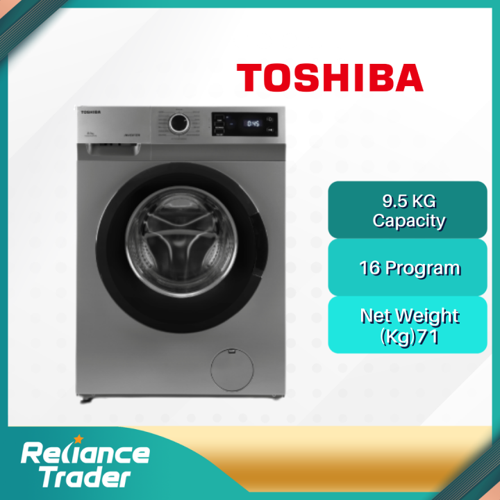 Toshiba 9.5KG Front Load Real Inverter Washer TW-BK105S2M(SK) | Lazada