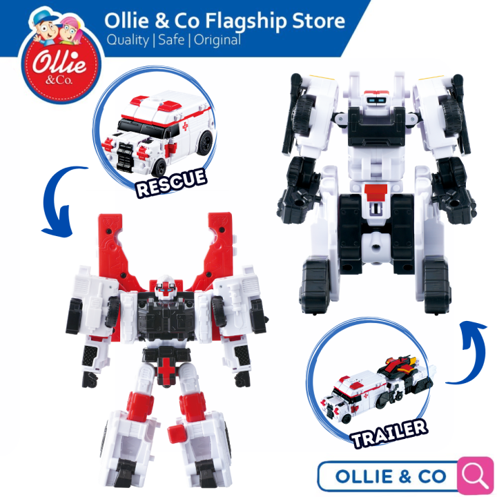 Tobot Galaxy Detectives Transforming Tobot M to Trailer, Tobot Rescue ...