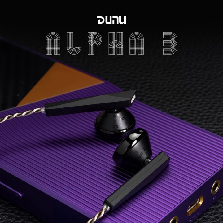 DUNU Alpha3 / Alpha 3 Flagship Flathead Earbuds 14.2mm Dynamic Driver In Ear Earphone Flat-head ...