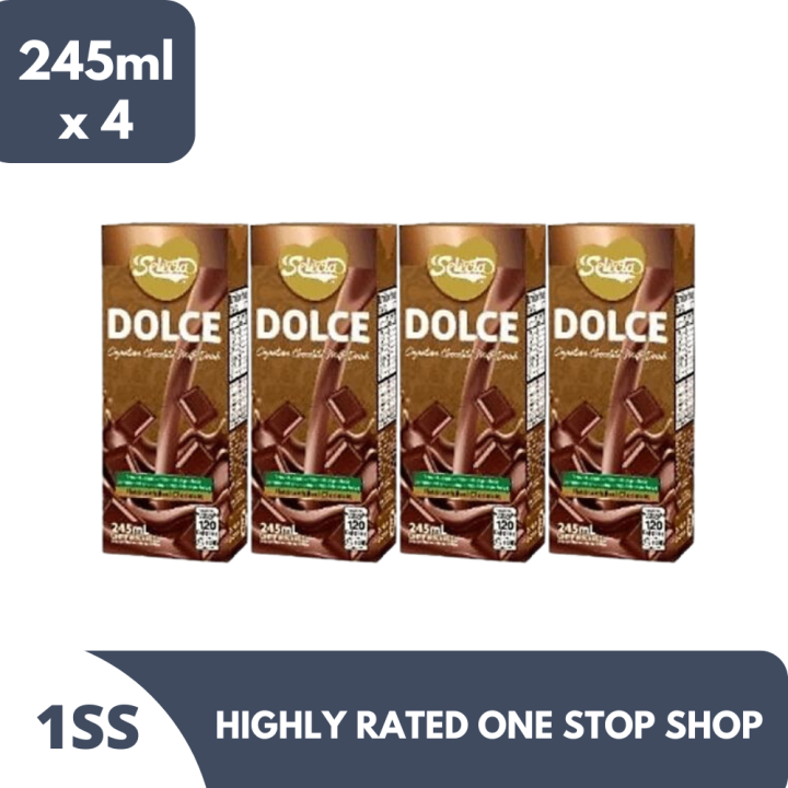 Selecta Dolce Chocolate Milk Drink 245ml x 4 | Lazada PH