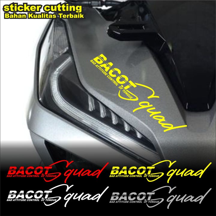 Sticker cutting bacot scuad variasi body motor | Lazada Indonesia