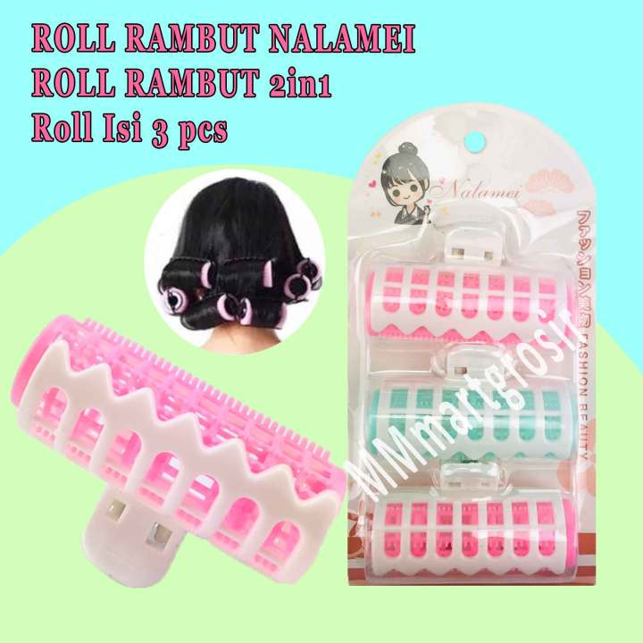Roll Rambut Nalamei / Roll rambut 2 in 1 / Roll Rambut / Isi 3pcs ...