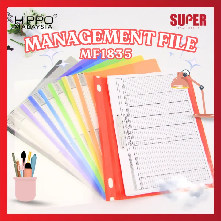 [super stationery] HIPPO MANAGEMENT FILE DOCUMENT FILLING OFFICE ...