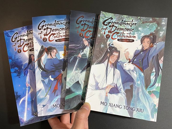 4 Books Grandmaster of Demonic Cultivation: Mo Dao Zu Shi Novel Comic Book English Manga Novel ...