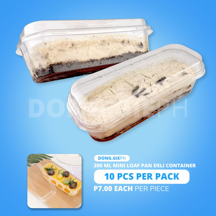 [10 PCS] Mini Loaf Deli Container for Desserts (Mousse Container ...