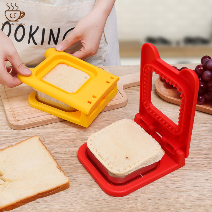 Sandwich Cutter Sealer Flip Sandwich Cutg Tool for Kids Lunch Stainless ...