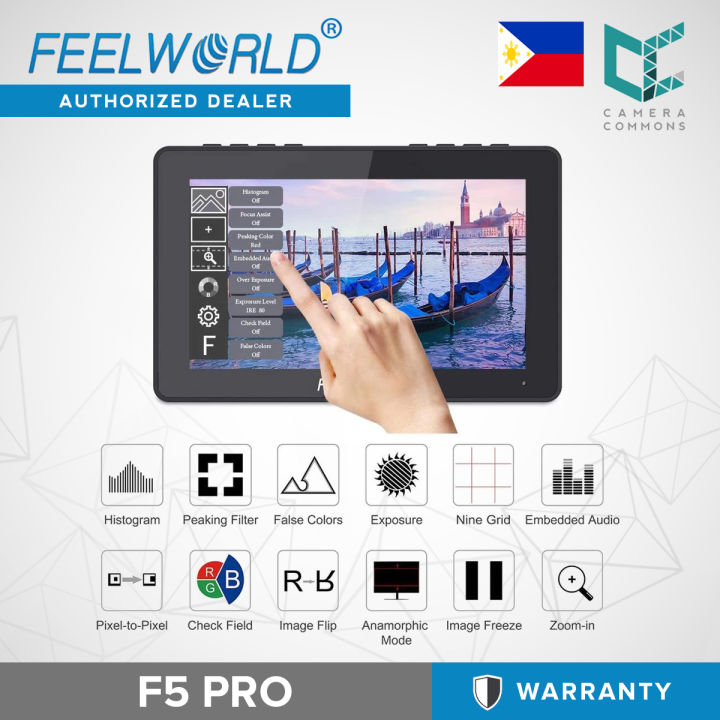 FEELWORLD F5 Pro 5.5 inches V2 4K HDMI IPS Touchscreen Camera Monitor ...