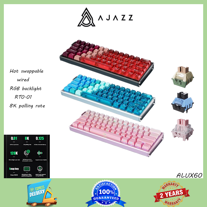AJAZZ ALUX60 all aluminum magnetic axis mechanical keyboard CNC custom ...