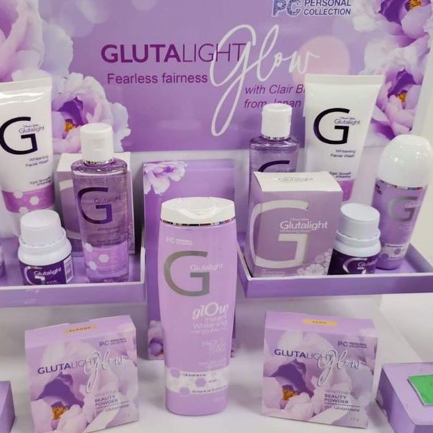 GLUTALIGHT GLOW WHITENING FACE BODY LOTIONTONERFACIAL CREMEFACIAL ...