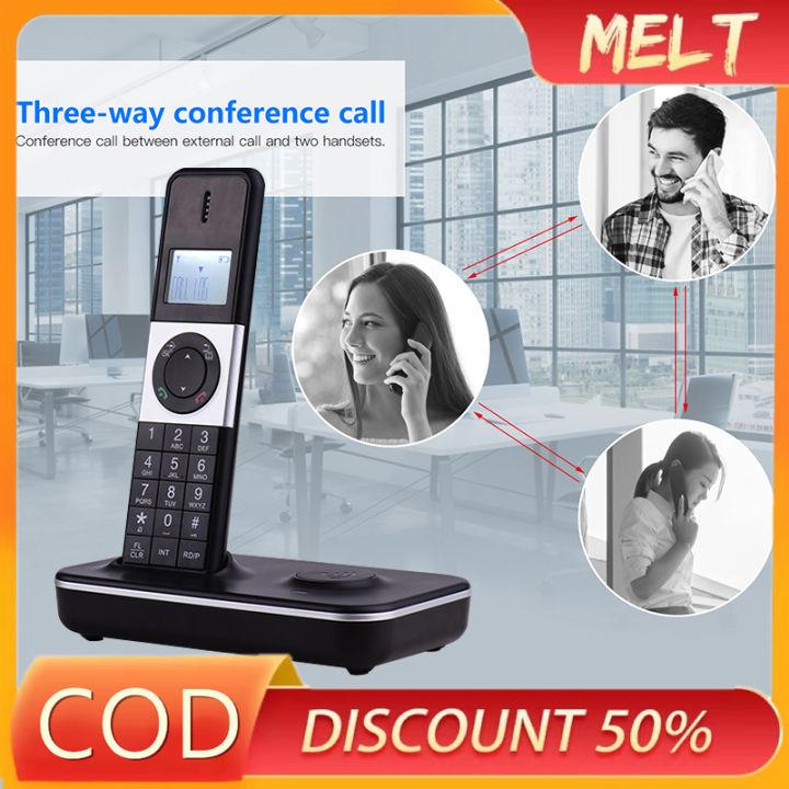 【24 hours delivery】Cordless Phone with Answering Machine Caller ID/Call ...