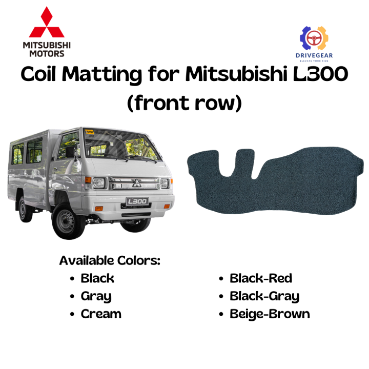 Mitsubishi L300 PVC Coil Car Matting with Anti-Slip Spikes (Front Row ...